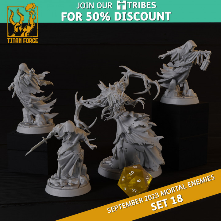 3D Printable RPG - Monsters DnD 5e - Mortal Enemies Set 18 by Titan ...