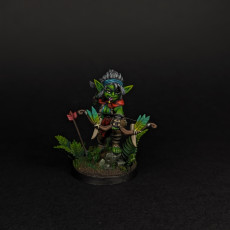 3D Printable Stick, the Goblin Ranger by Twin Goddess Miniatures