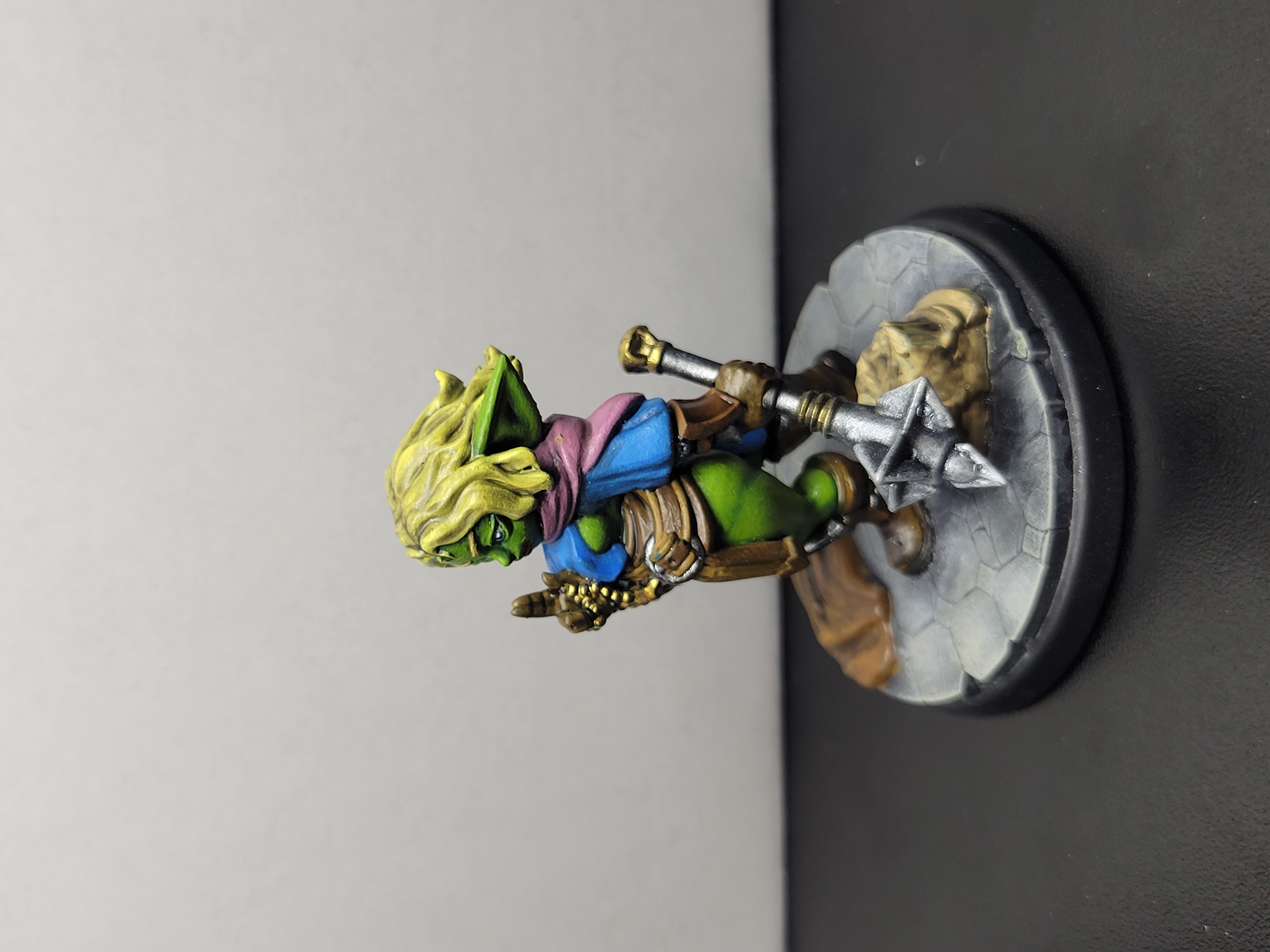 3D Printable Holly, the Goblin Cleric by Twin Goddess Miniatures