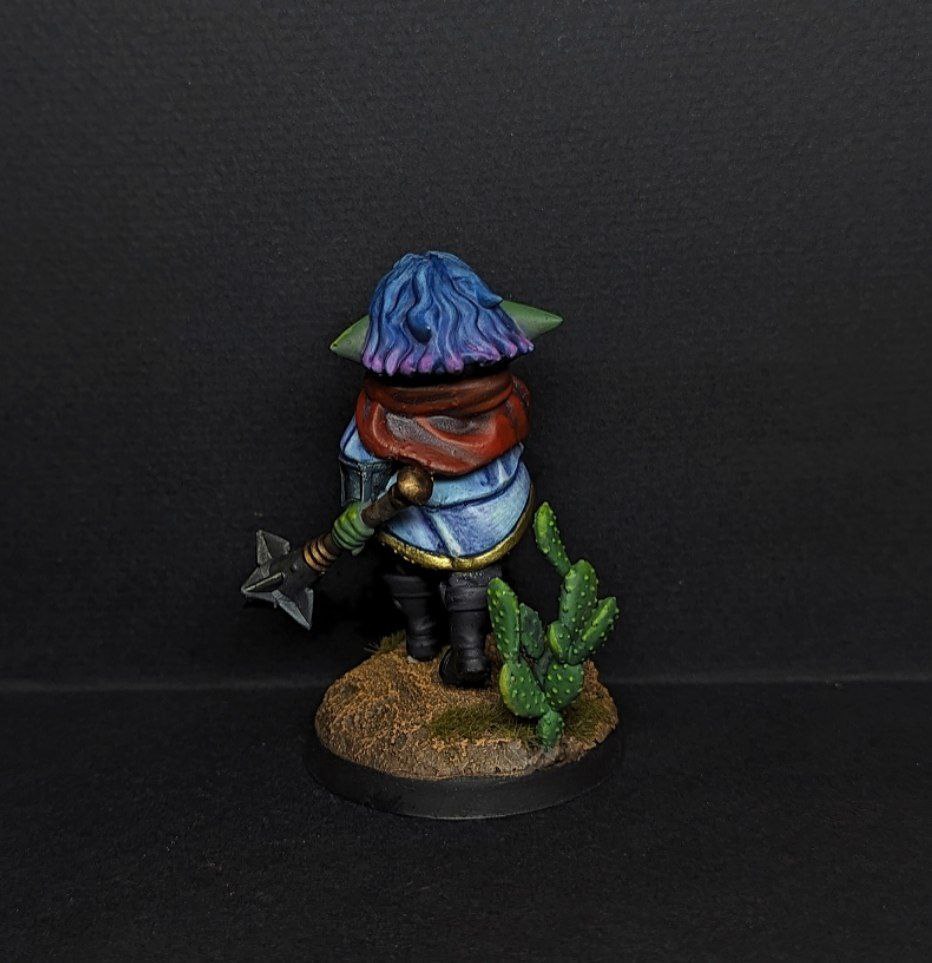 3D Printable Holly, the Goblin Cleric by Twin Goddess Miniatures
