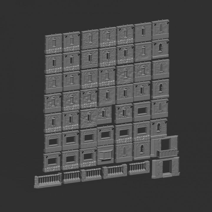 3D Printable Modular Town Blocks of Grieveborough - Full Set (for FDM ...