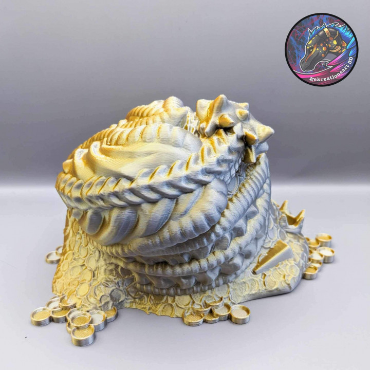 3D Printable Dragon Piggy Bank by Kirsten M