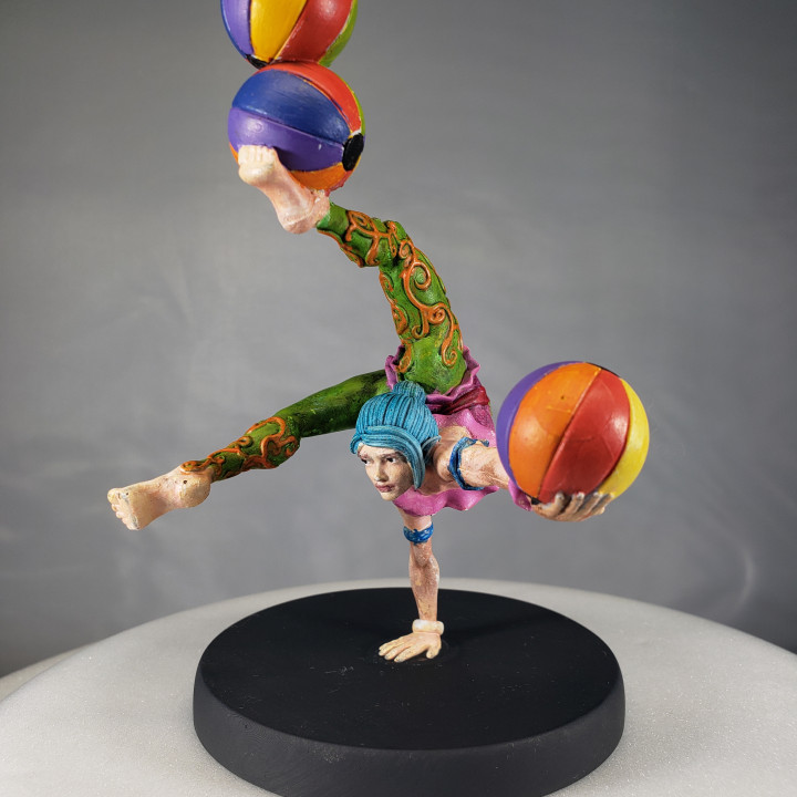 3D Print of Acrobat Elf Ball Trick / Carnival Elven Artist / Funfair ...
