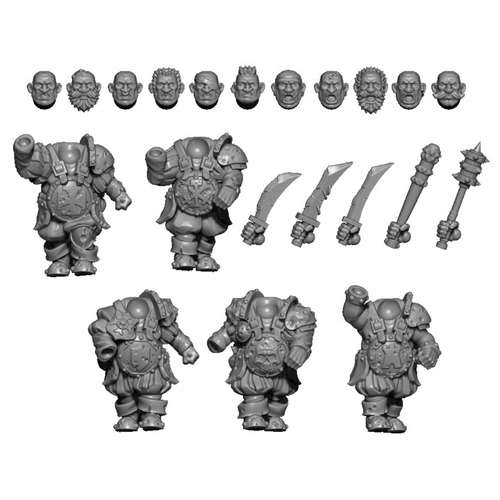 3D Printable Imperial ogre (multicomponent) by MOMminiatures