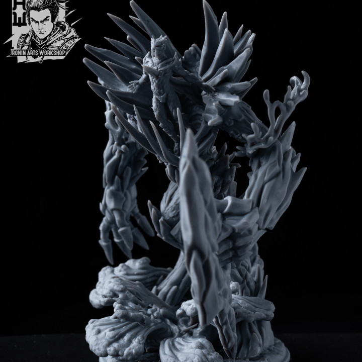3D Printable Ice Golem + Water Elemental Combo by Ronin Arts Workshop