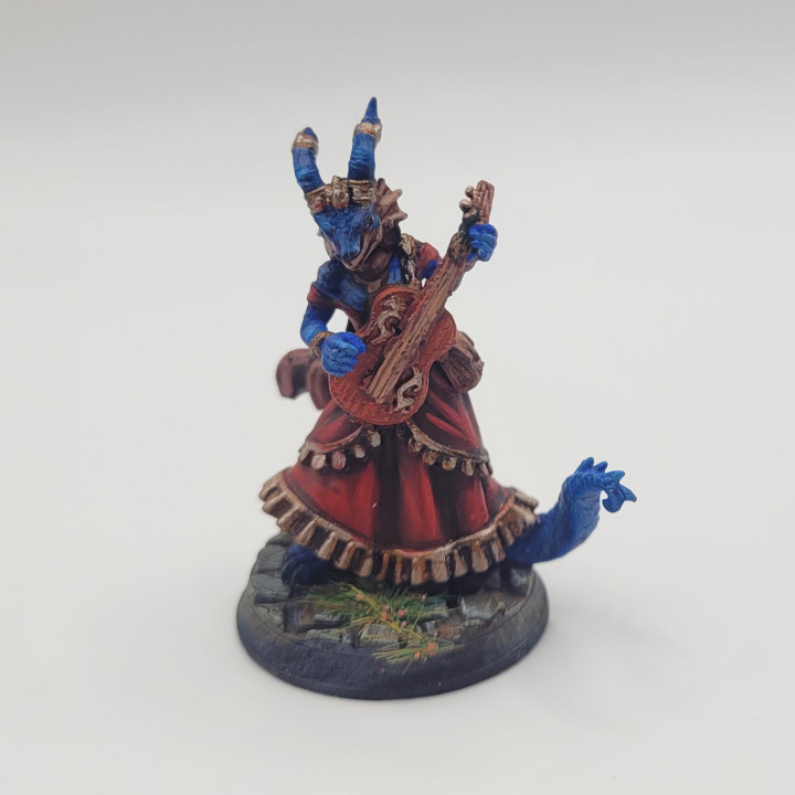 3D Print of Dragonborn Female Bard - RPG Hero Character D&D 5e - Titans ...
