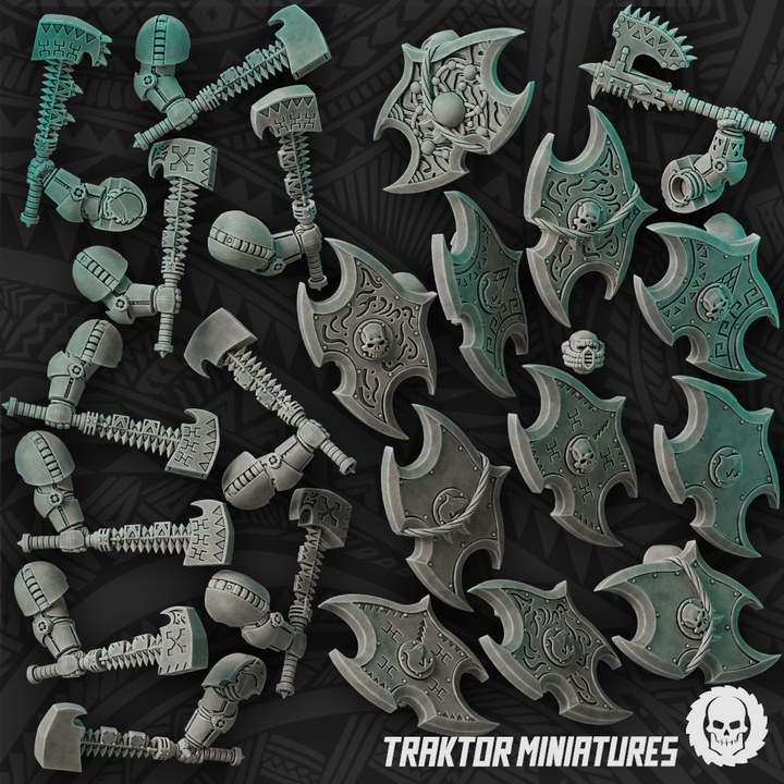 3D Printable Void Shark Heavy Striker Weapons by Traktor Miniatures