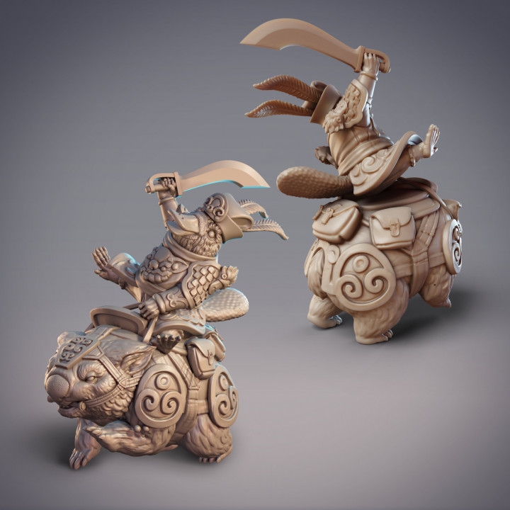 3D Printable Platypus Cavalry - Shenbar, Boondaburra Musari and Wombat ...