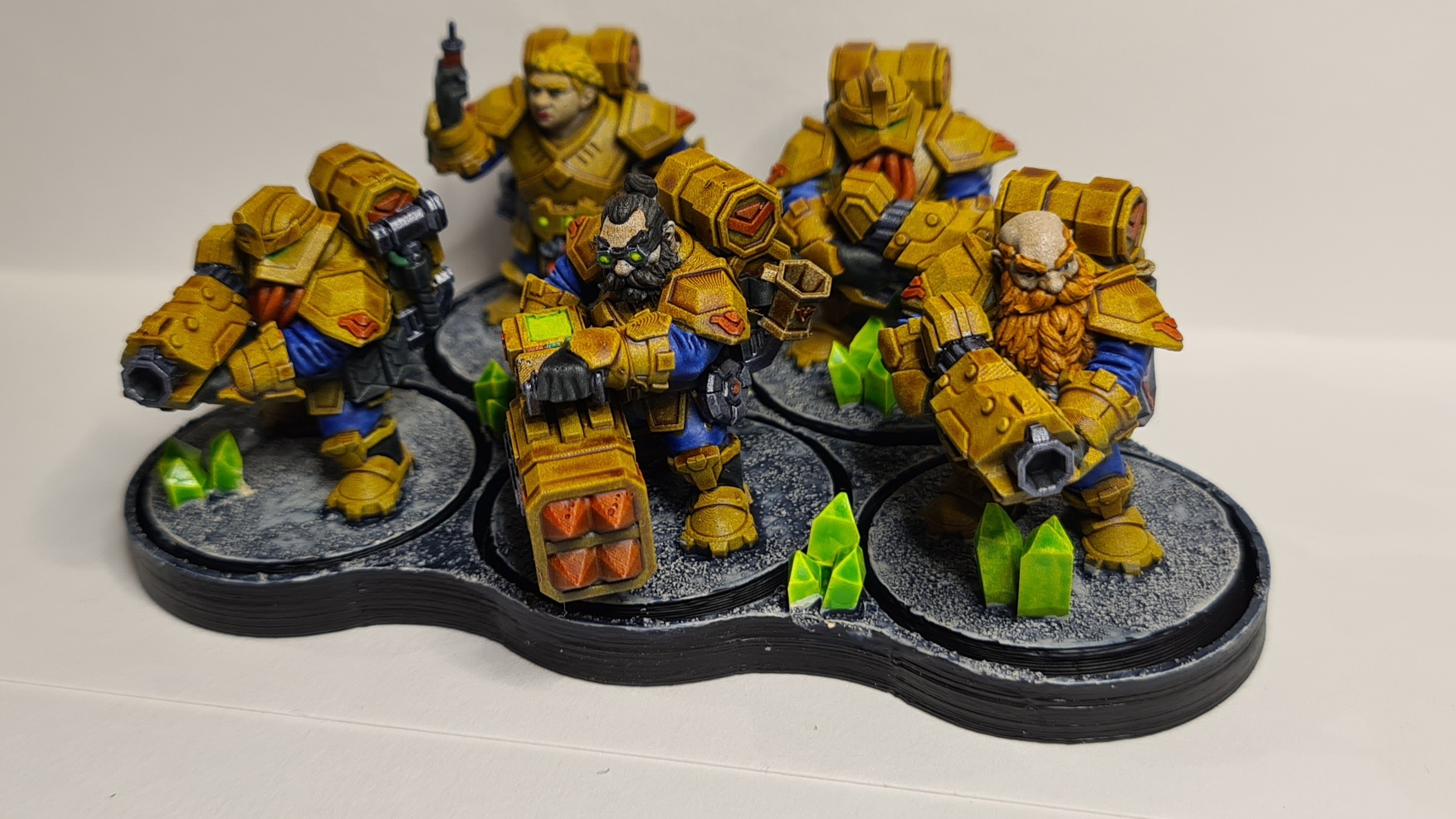 3D Printable Dwarf Warriors - Dwarf Guilds by One Page Rules