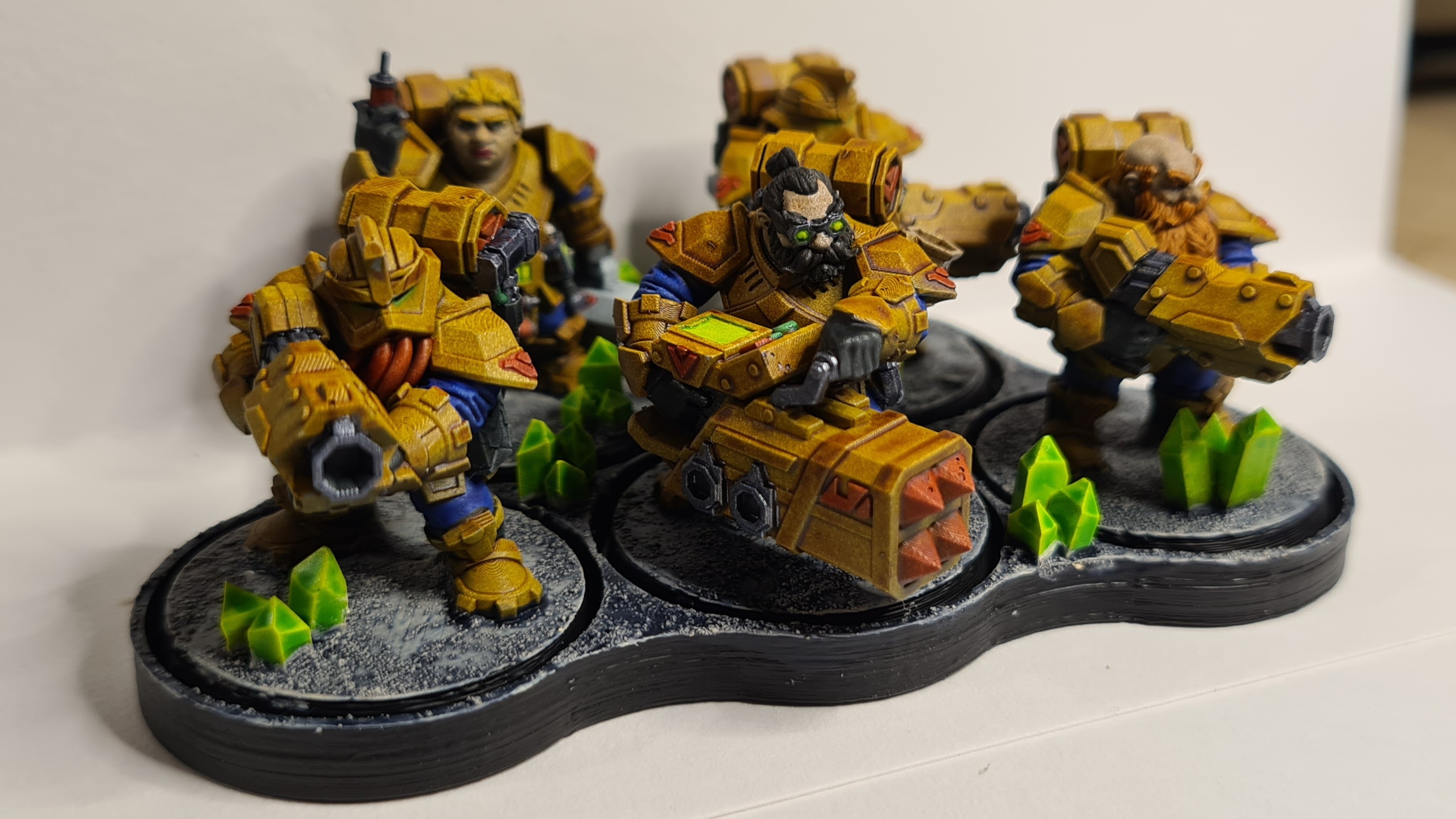 3D Printable Dwarf Warriors - Dwarf Guilds by One Page Rules