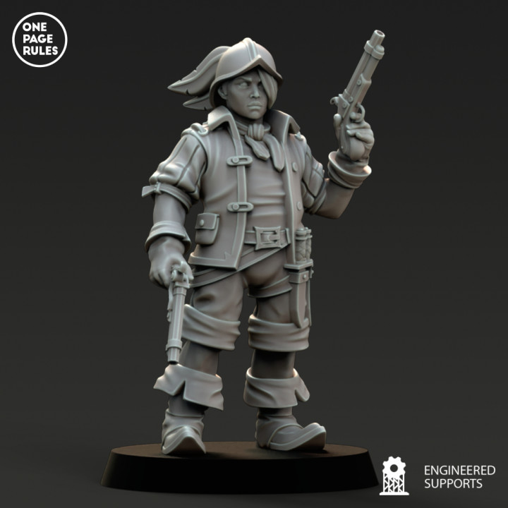 3D Printable Mercenaries - Human Empire by One Page Rules