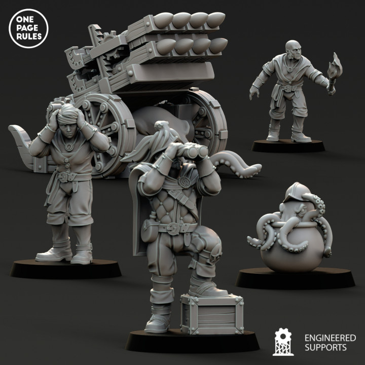 3D Printable Empire Artillery (Rocket Battery) - Human Empire by One ...