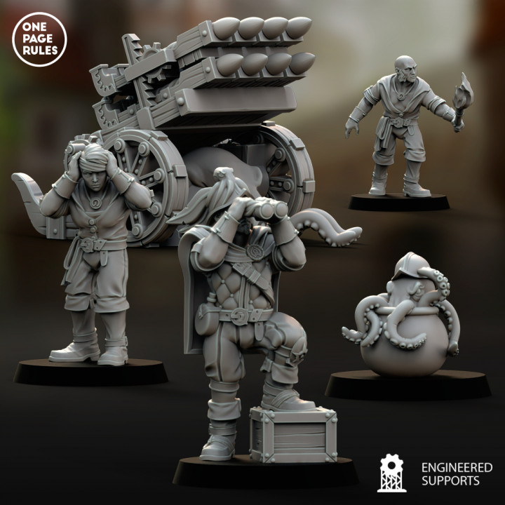 3D Printable Empire Artillery (Rocket Battery) - Human Empire by One ...