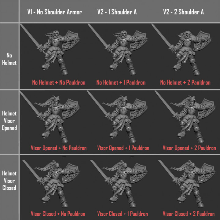 3D Printable Adventurer - Heavy Armored Female Knight by Tri Fin Studio