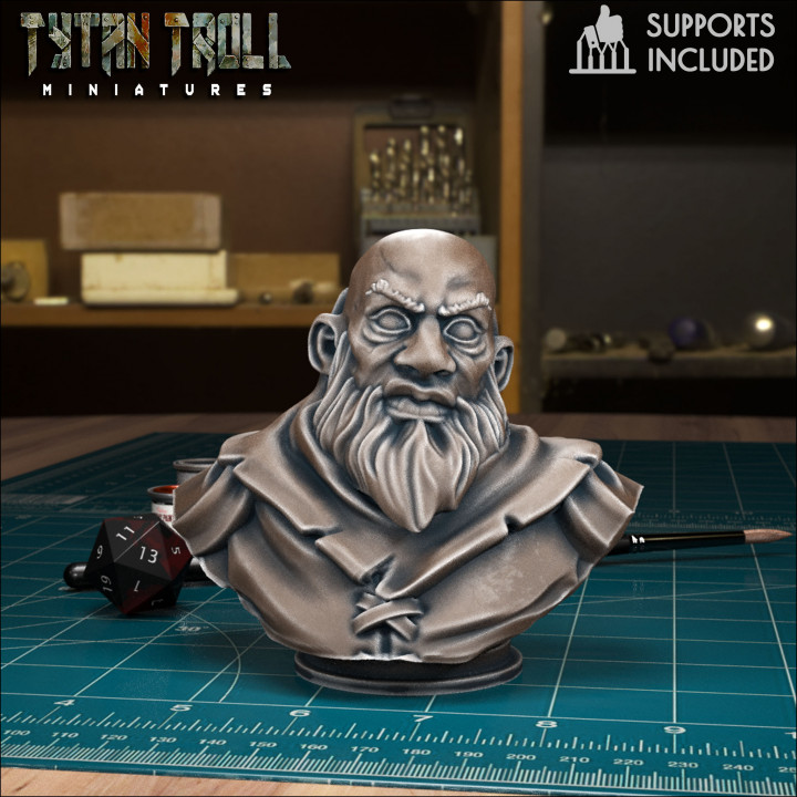 3D Printable Curse of Strahd - Dmitri Krezkov Bust [Pre-Supported] by ...