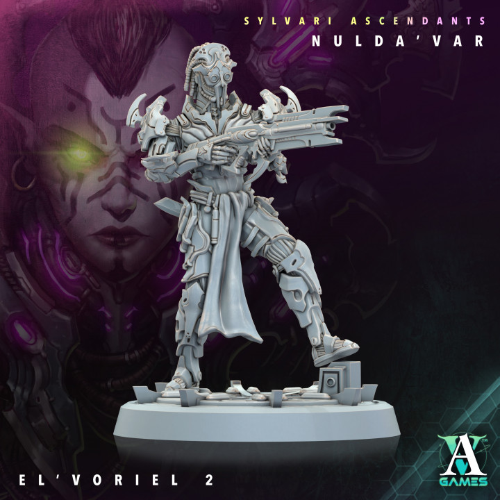 3D Printable El'Voriel by Archvillain Games