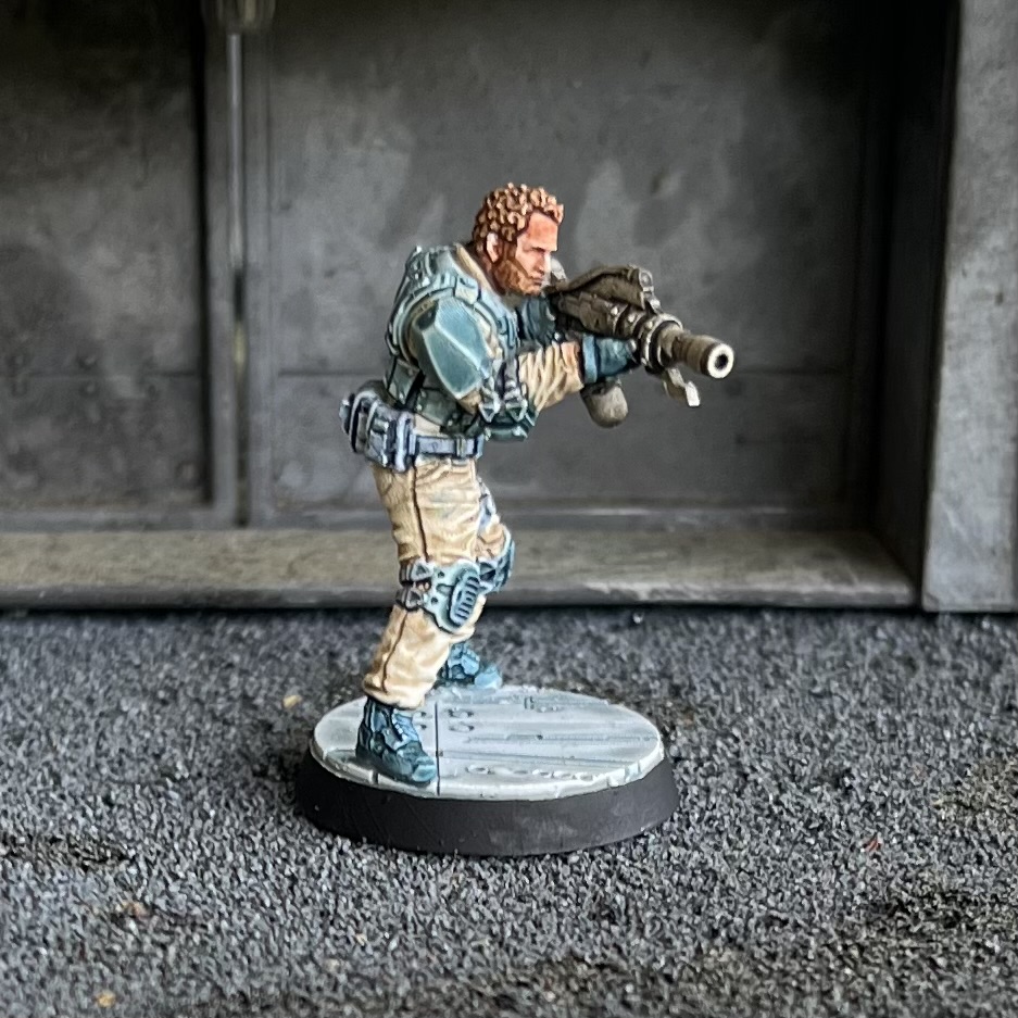 3D Printable HUMAN RESISTANCE FOUNDER LEADER by PAPSIKELS MINIATURES