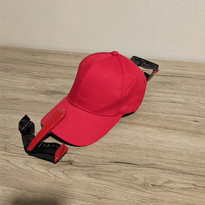 3D Printable Ferrari SF23 front & rear wing for hat by Slope
