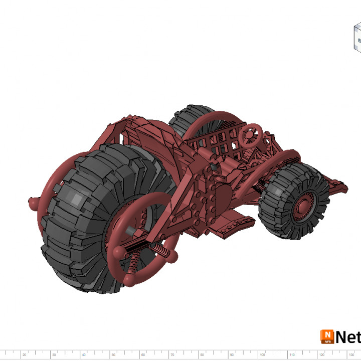 3D Printable Tri-Wheeler by Midnight Sky Games