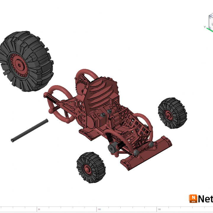 3D Printable Tri-Wheeler by Midnight Sky Games