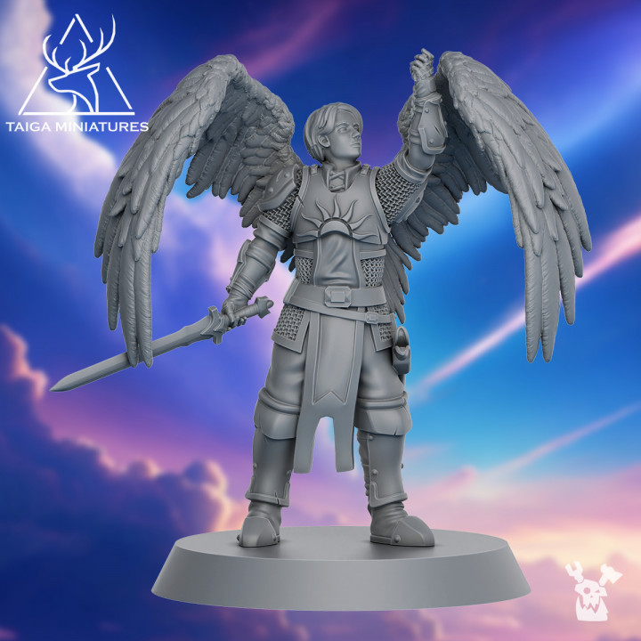 3D Printable Celestial Warriors Set by Taiga Miniatures