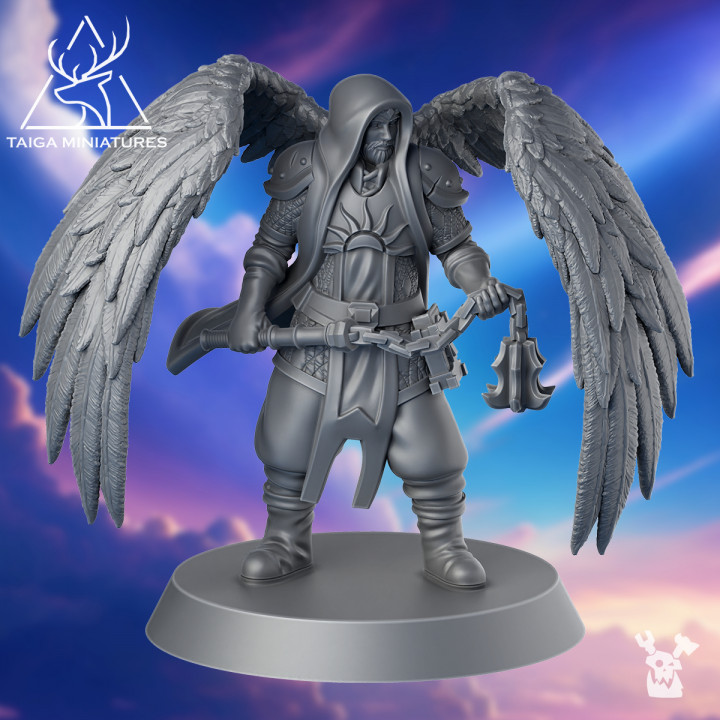 3D Printable Celestial Warriors Set by Taiga Miniatures