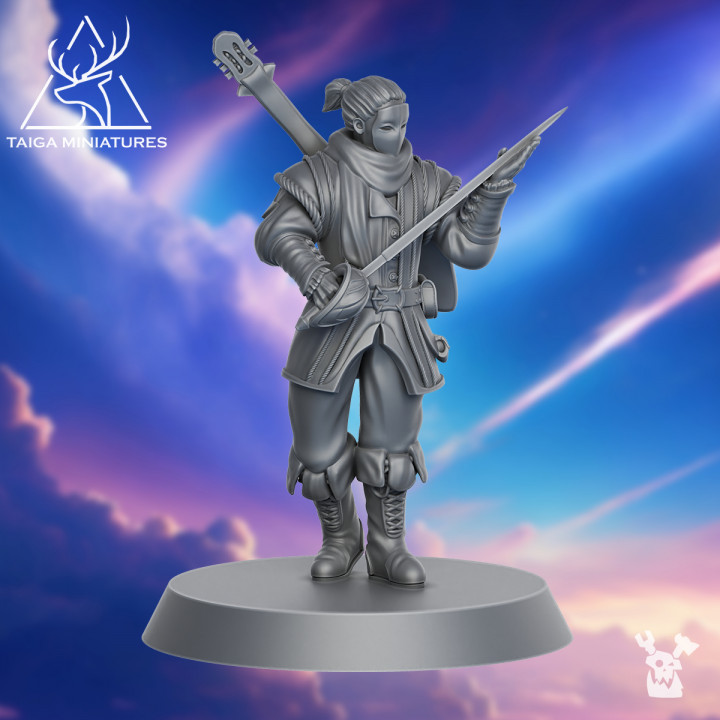 3D Printable Celestial Warriors Set by Taiga Miniatures