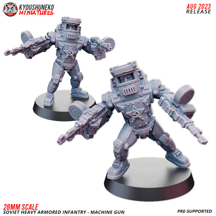 3D Printable Machine Gun - Soviet Heavy Armored Infantry ww2 by ...