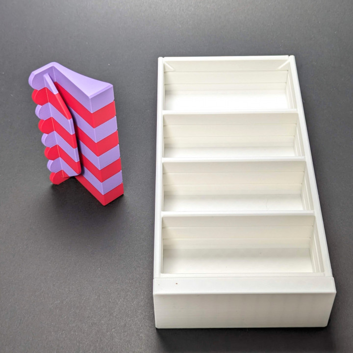 3D Printable Mini Spool Display Shelves (and mini spools!) by Clockspring