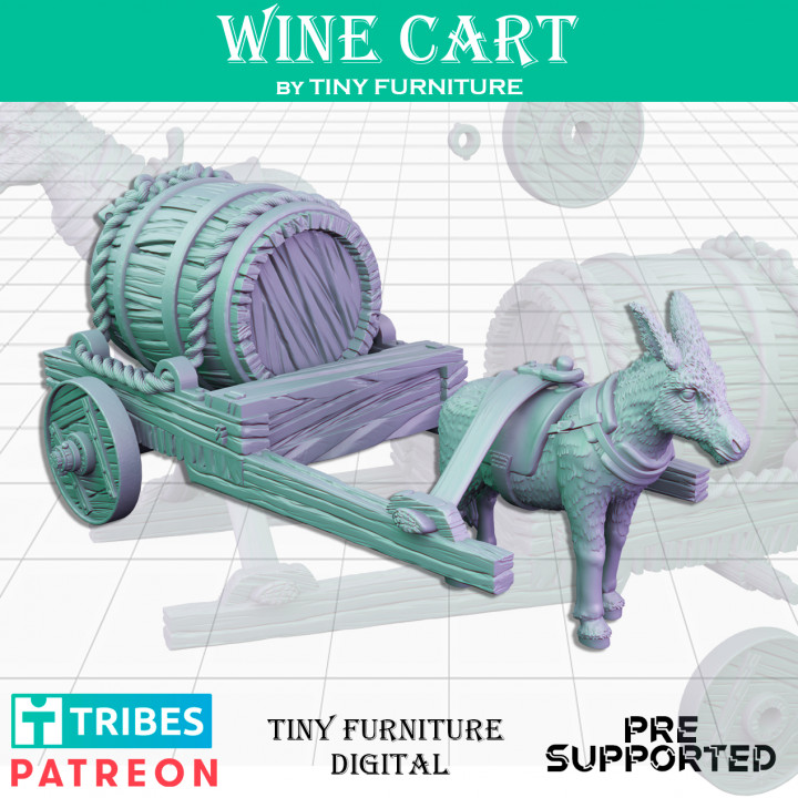 3D Printable Carts and Carriages by Tiny Furniture