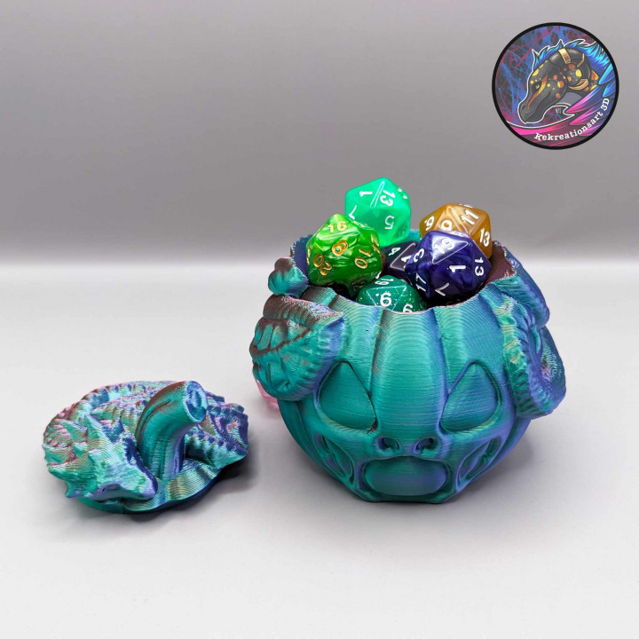 3D Printable Dragon Jack'o'lantern by Kirsten M