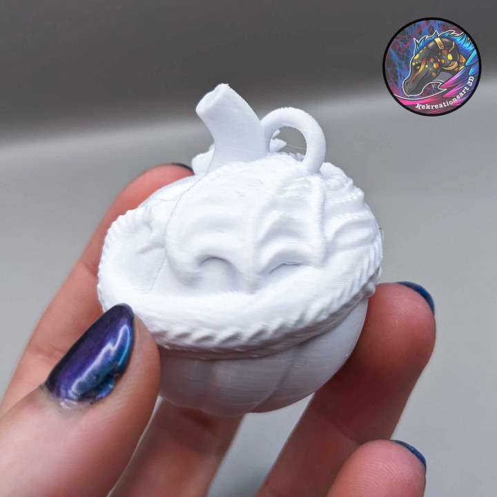 3D Printable Dragon Jack'o'lantern by Kirsten M