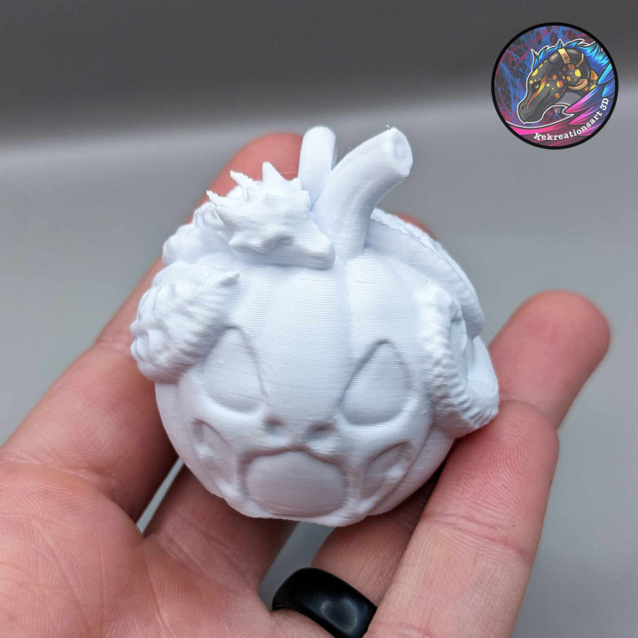 3D Printable Dragon Jack'o'lantern by Kirsten M