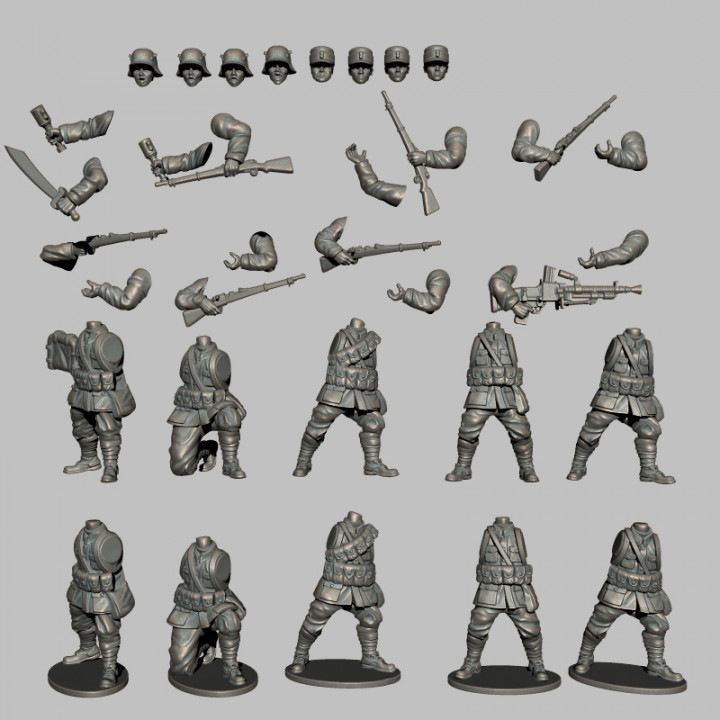 3D Printable WW2 Chinese Infantry by Wargames Atlantic