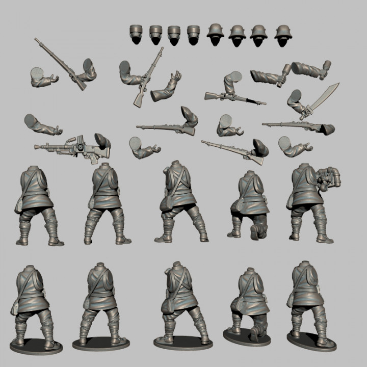 3D Printable WW2 Chinese Infantry by Wargames Atlantic