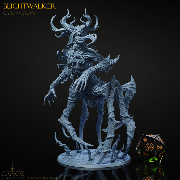 3D Printable Blight Walker by Claymore Miniatures