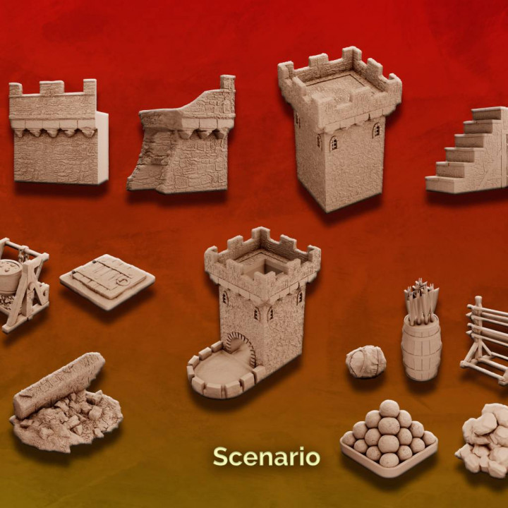 3D Printable Siege of Fort Cragmoore - Full Pack by Artificers_Mini