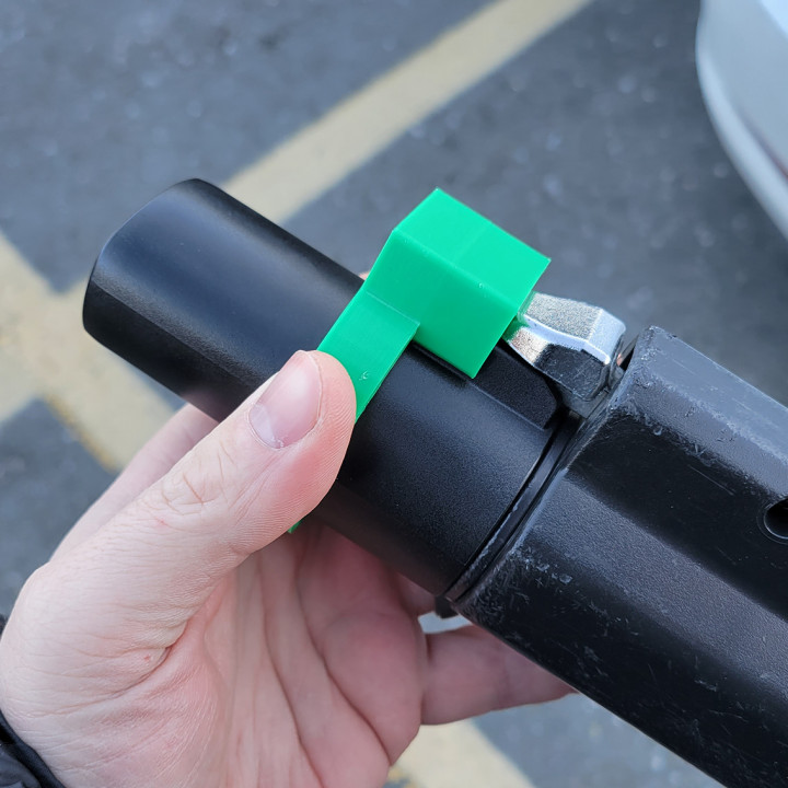 3D Printable Tesla Model 3/Y J1772 Charger Adapter Lock by Mike S