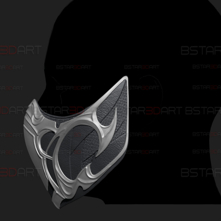 3D Printable Japanese Ninja Mask - Halloween cosplay by 3DpropsDesigns