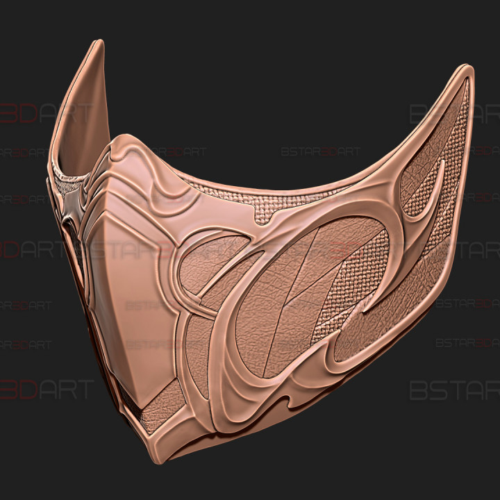 3D Printable Japanese Ninja Mask - Halloween cosplay by 3DpropsDesigns