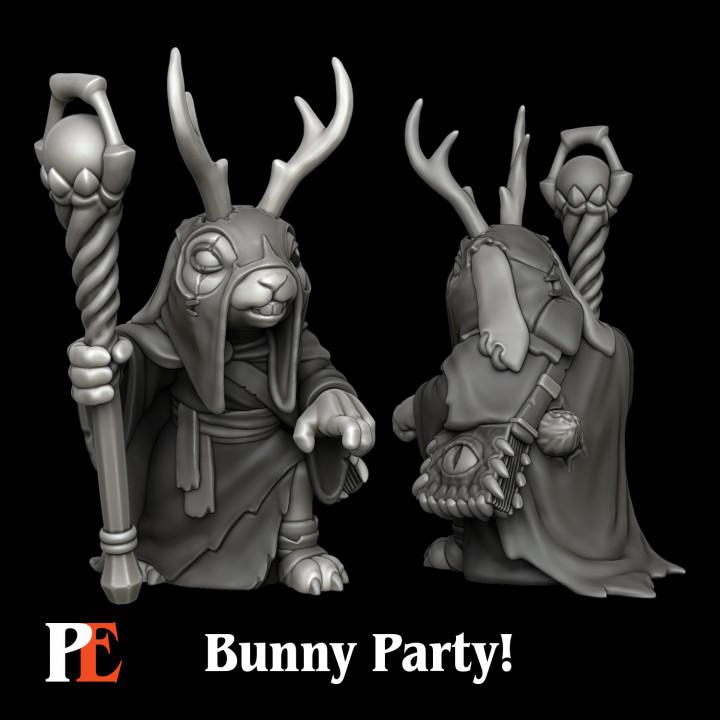3D Printable Bunny Warlock Sample by Printed Encounter
