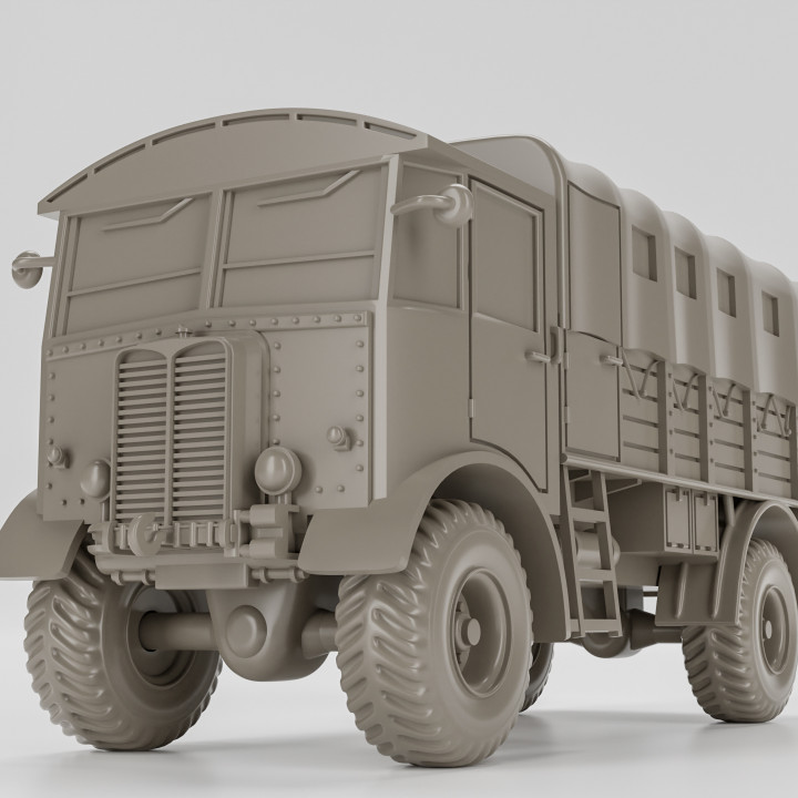 3D Printable AEC Matador 4x4 artillery tractor (UK, WW2) by Wargame3d
