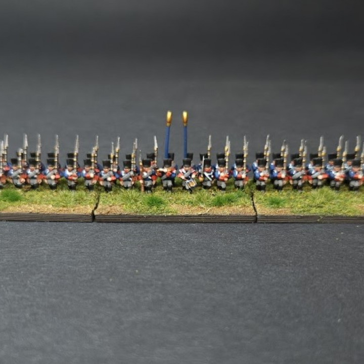3D Printable 6-15mm Prussian Infantry in Covered Shakos (Waterloo ...
