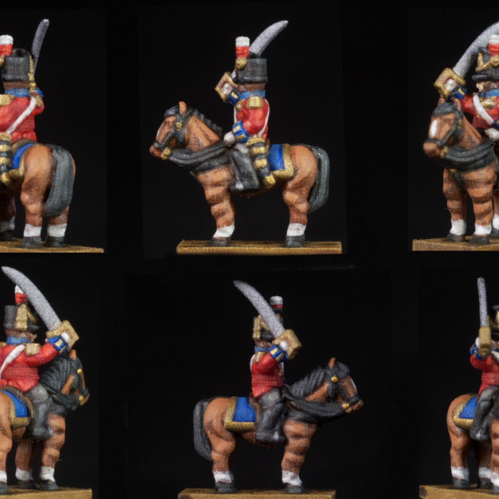 3D Printable 6-15mm British Line & Light Infantry in Belgic Shakos ...