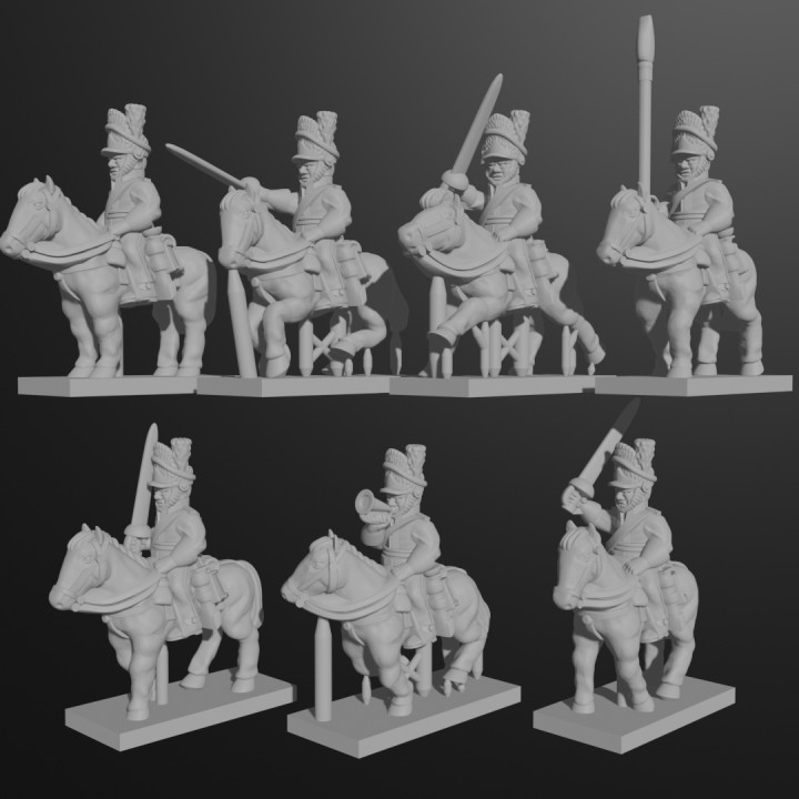 3D Printable 6-15mm British Scots Greys Cavalry (1812-15) NAP-GB-14 by ...
