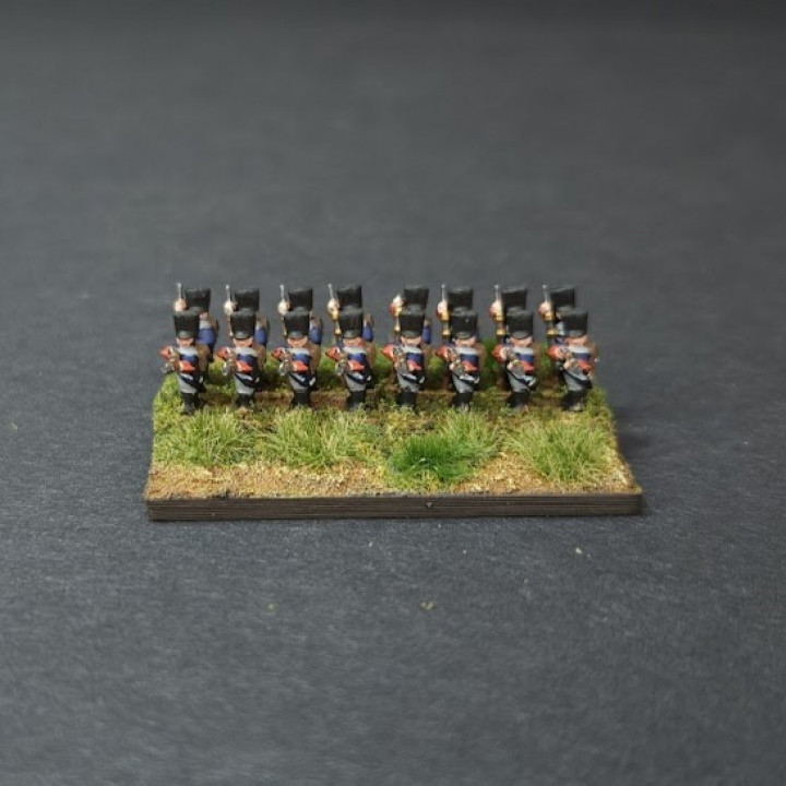 3D Printable 6-15mm Prussian Infantry in Covered Shakos (Waterloo ...