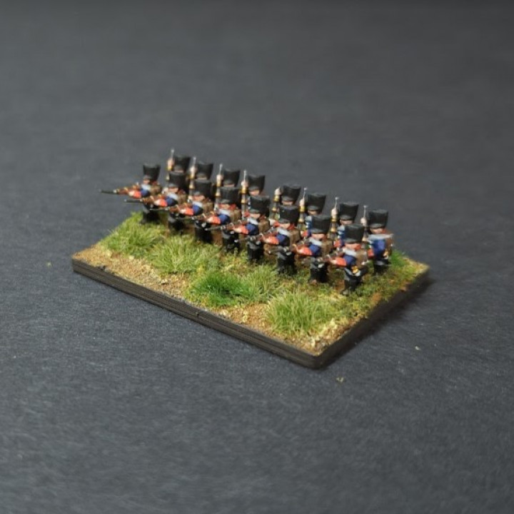 3D Printable 6-15mm Prussian Infantry in Covered Shakos (Waterloo ...