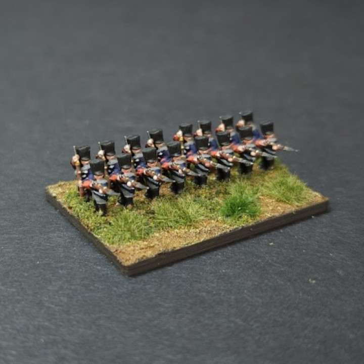 3D Printable 6-15mm Prussian Infantry in Covered Shakos (Waterloo ...