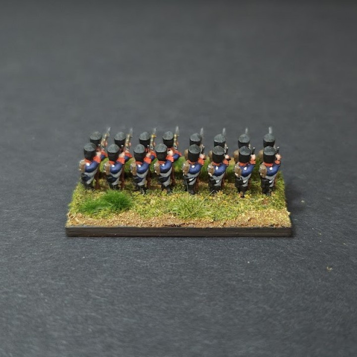 3D Printable 6-15mm Prussian Infantry in Covered Shakos (Waterloo ...
