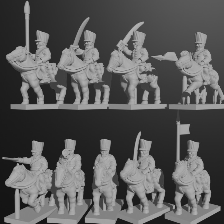 3D Printable 6-15mm Prussian Dragoons & Uhlans (1812-15) NAP-PR-14 by ...